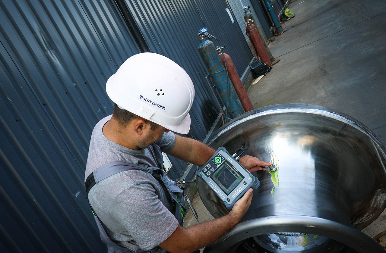 Quality Control - In-house inspection in DMT production facilities