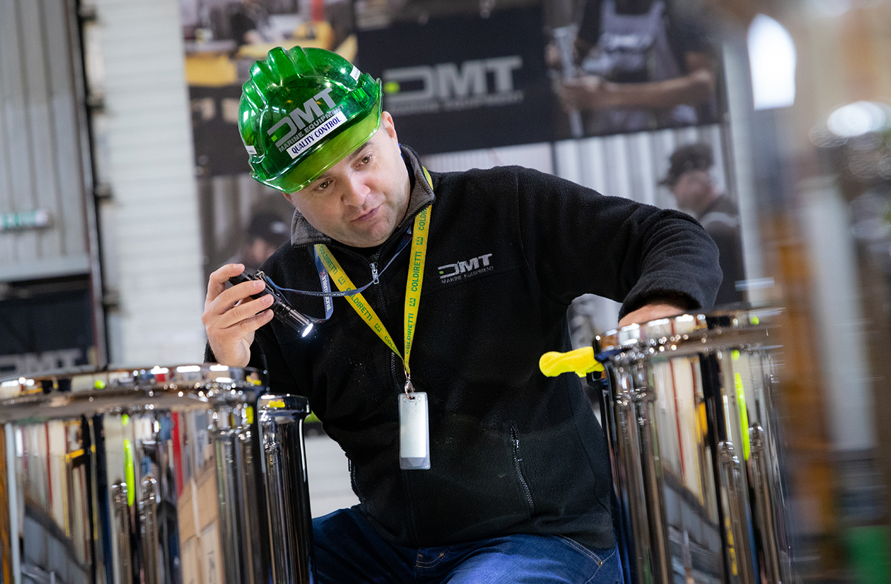 Quality Control - In-house inspection in DMT production facilities